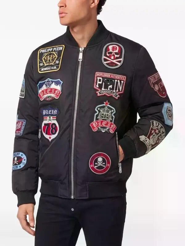 Philipp Plein Nylon Bomber Patches