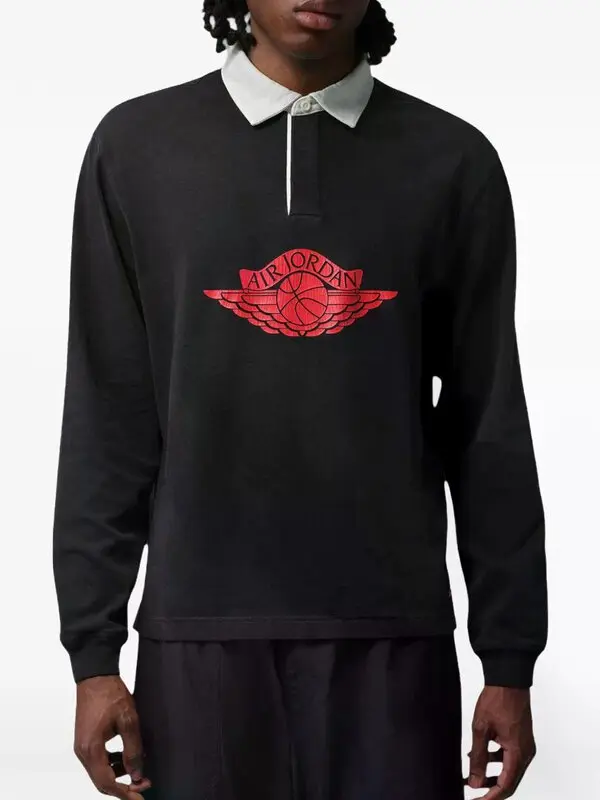 JORDAN Flight Essentials Logo-print Polo Shirt