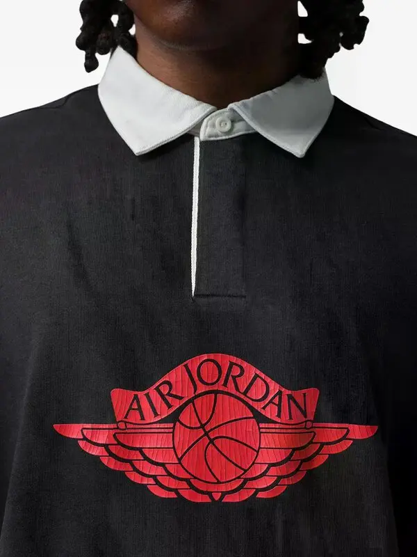 JORDAN Flight Essentials Logo-print Polo Shirt
