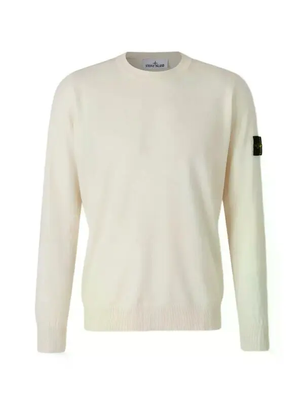 Stone Island Logo-patch Wool Sweater