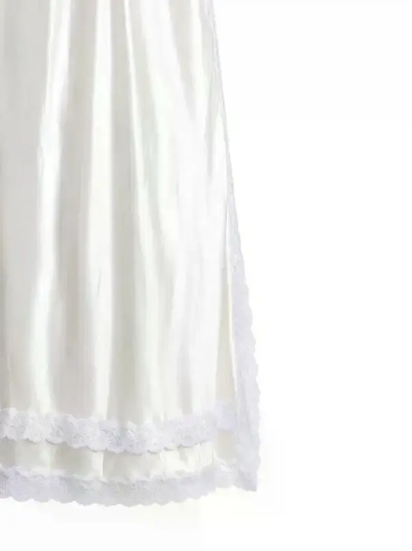 Magda Butrym Lace-trimmed Satin Maxi Dress