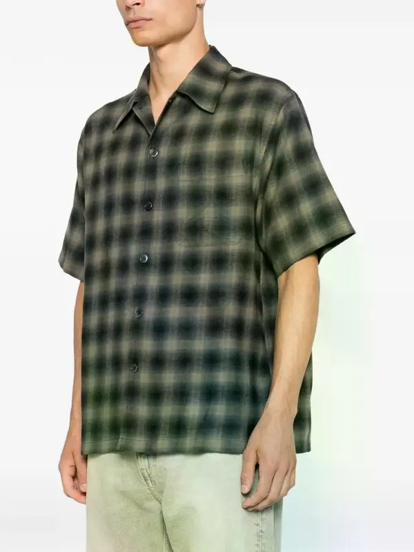 Our Legacy Check-pattern Shirt - Green