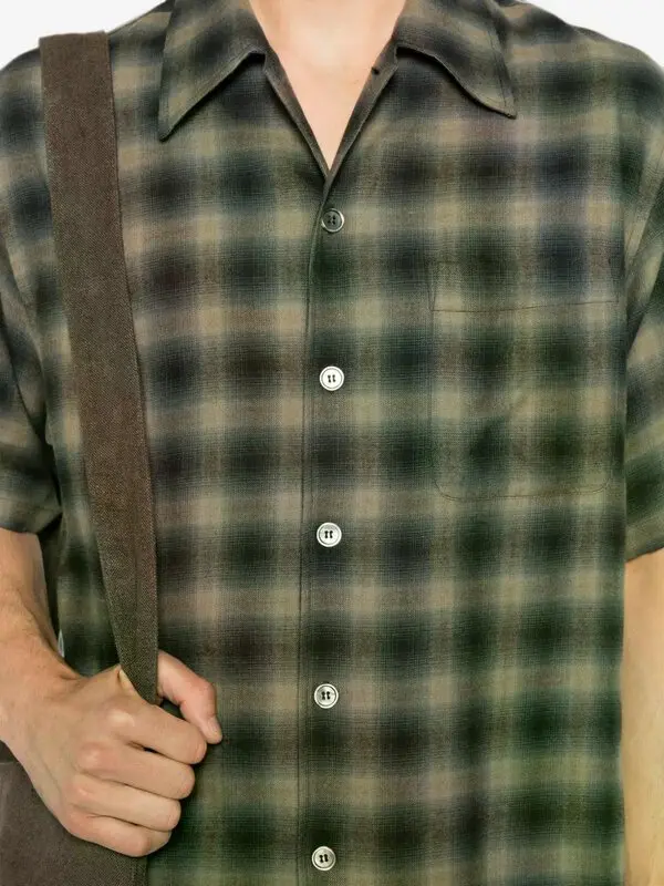 Our Legacy Check-pattern Shirt - Green