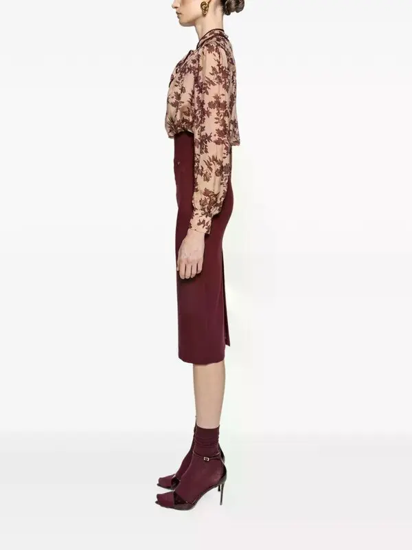 NISSA High-rise Pencil Midi Skirt