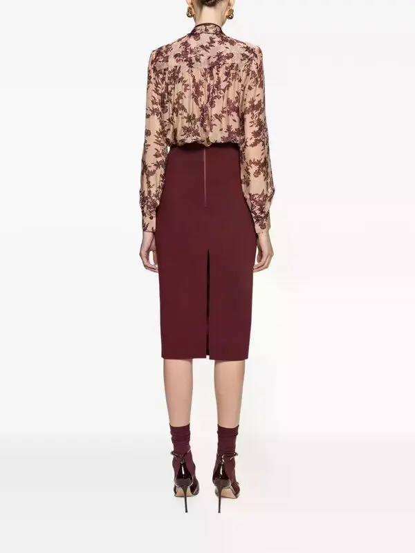 NISSA High-rise Pencil Midi Skirt