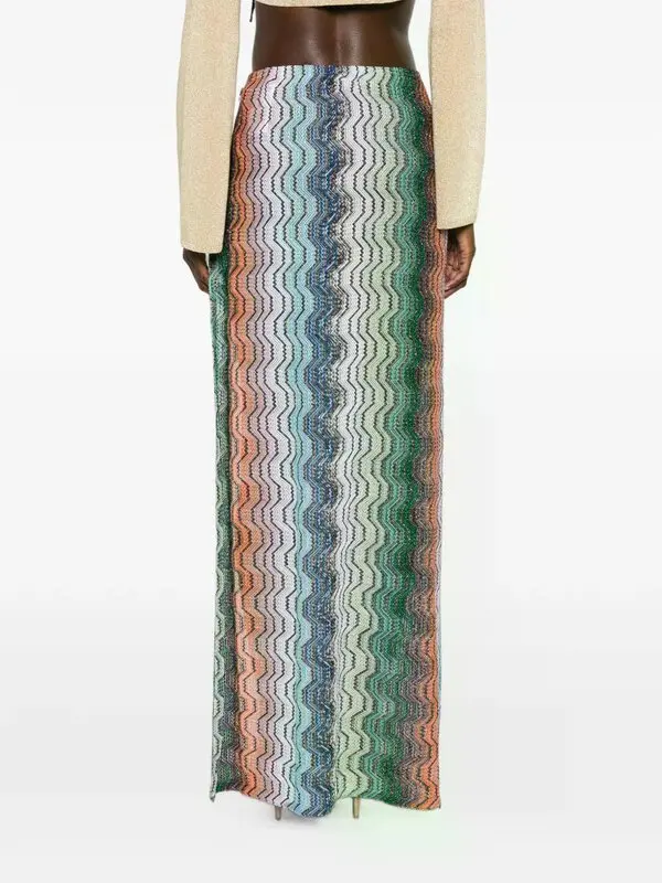 Missoni Chevron-pattern Maxi Beach Skirt