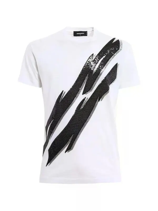 Dsquared2 Sequin Embroidered T-shirt