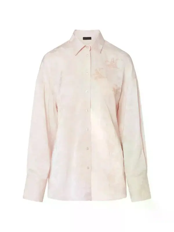 Liu Jo Jacquard Shirt With Jewel Embroidery