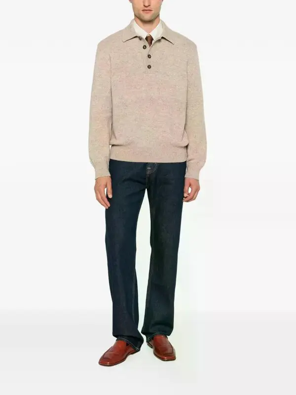 Eleventy Button-placket Polo-collar Polo Shirt