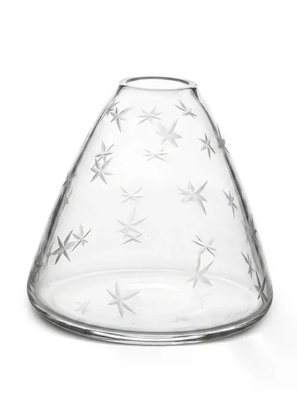 COLLEVILCA Dondolo Star-motif Crystal Vase - White