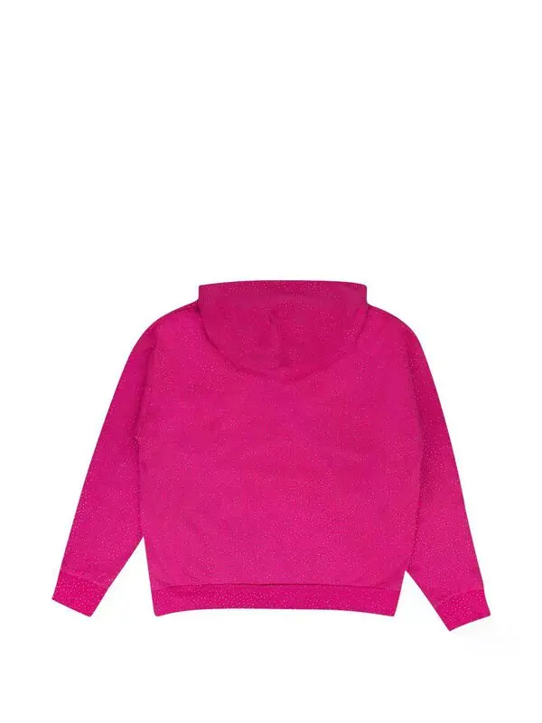 SP5DER Rhinestone-embellished Logo-print Hoodie