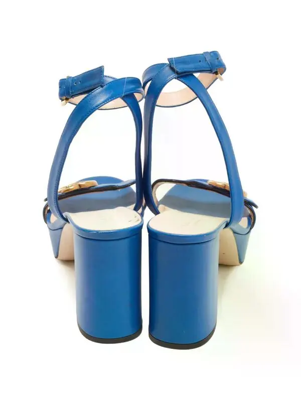 Gucci Platform Sandals With Double G Hardware