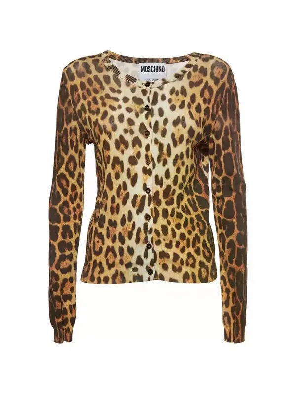 Moschino Leopard-print Cardigan
