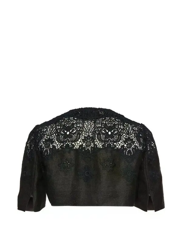 Dolce & Gabbana Lace-detail Cropped Jacket