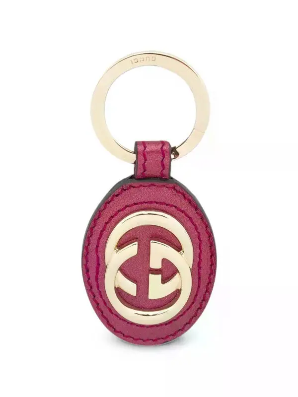 Gucci Interlocking G Leather Keyring
