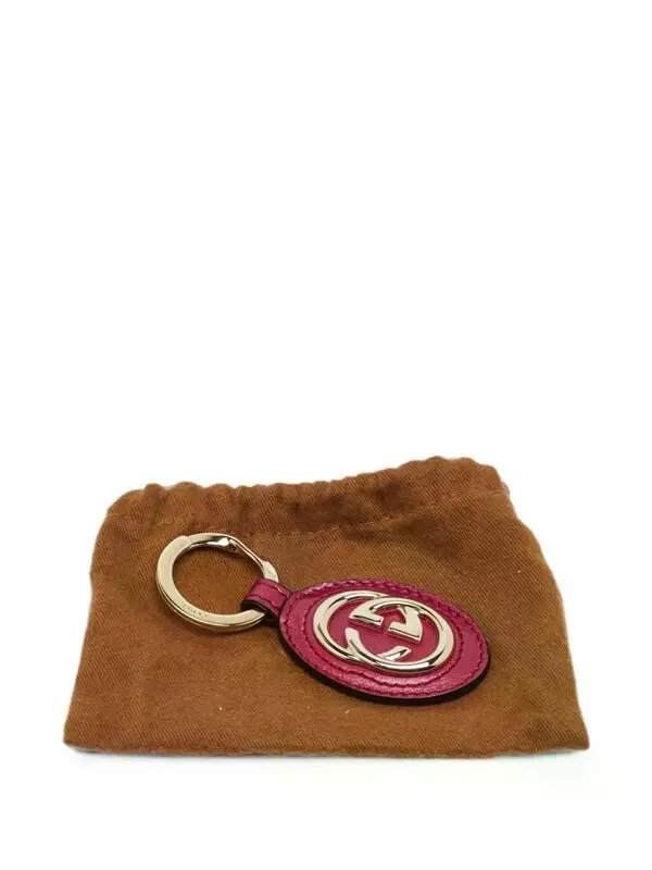 Gucci Interlocking G Leather Keyring