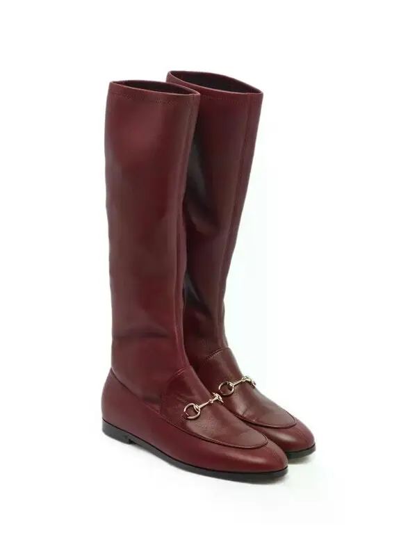 Gucci Jordaan Leather Ankle Boots