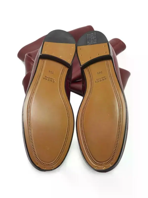 Gucci Jordaan Leather Ankle Boots
