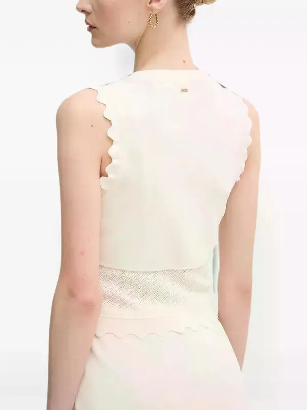 GAUDI Scalloped-trim Top