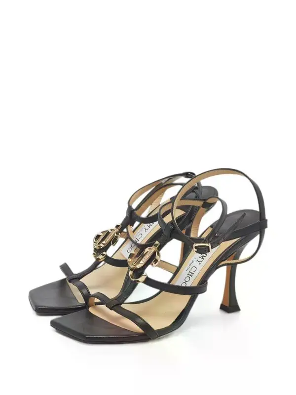 JIMMY CHOO Jc 90 Leather Heeled Sandals