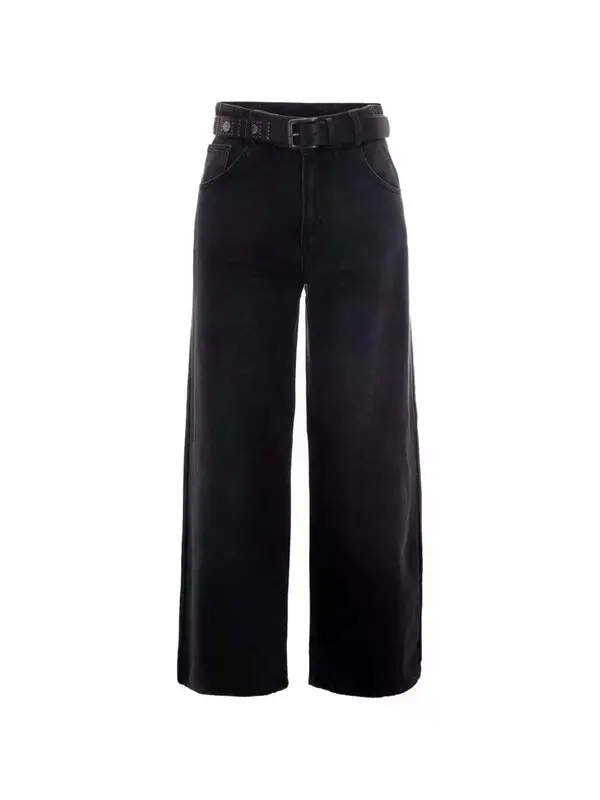 Liu Jo Belted-waist Wide-leg Jeans