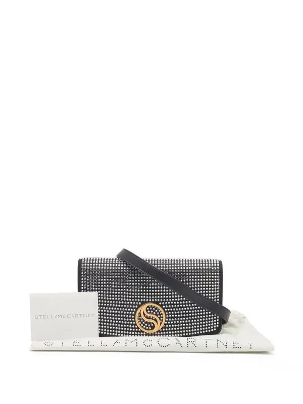Stella McCartney S-wave Rhinestone Embellishment Crossbody Bag
