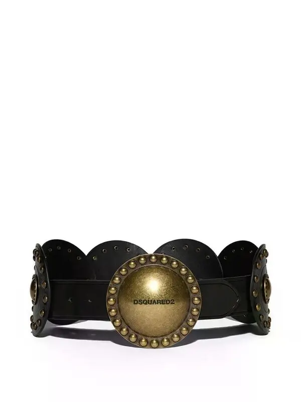 Dsquared2 Oversized Studded Leather Belt
