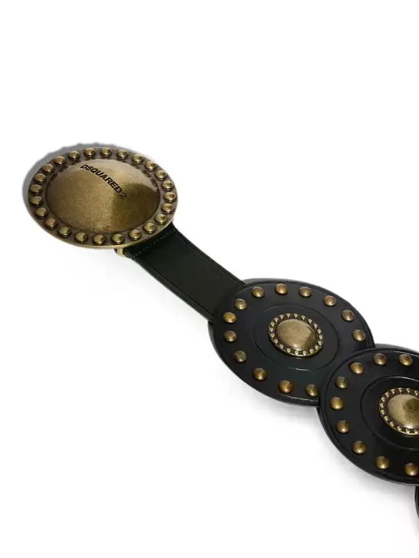 Dsquared2 Oversized Studded Leather Belt