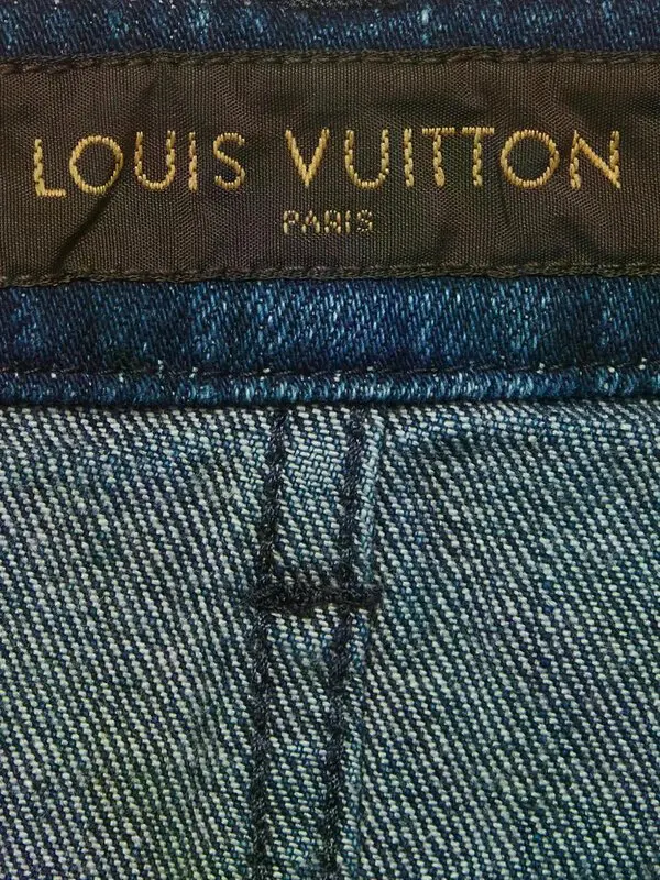 LOUIS VUITTON Patchwork Monogram Mini Skirt