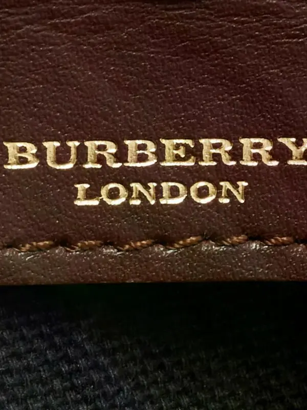 Burberry Small Haymarket Check Buckle Tote Bag