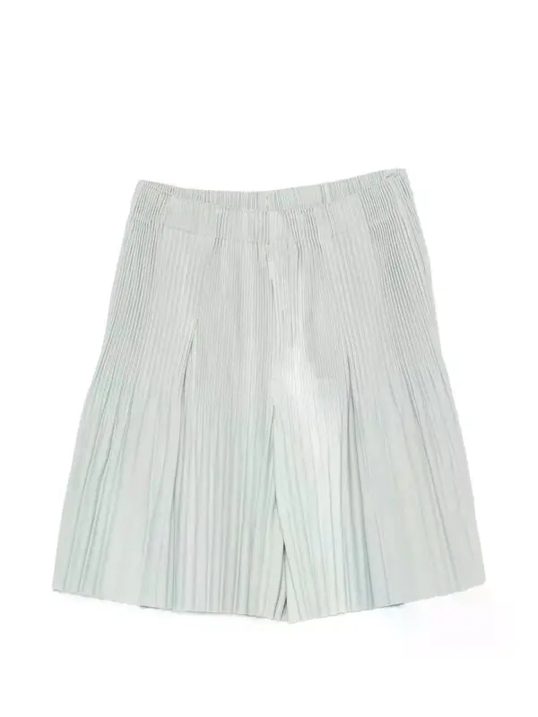 Issey Miyake Pleated Knee-length Shorts - Grey