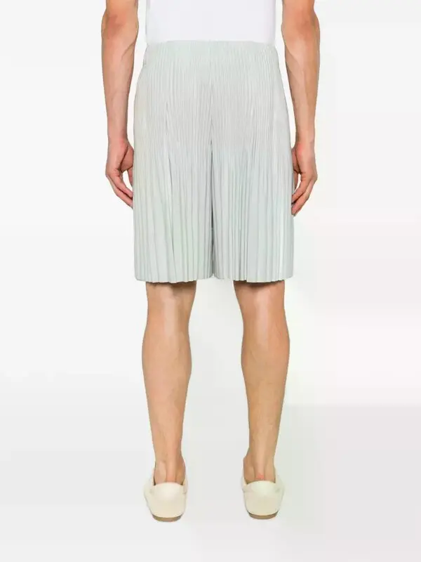 Issey Miyake Pleated Knee-length Shorts - Grey
