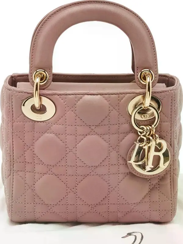 Dior 2022 Lady Cannage Tote Bag - Pink