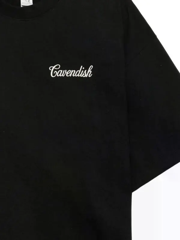 CAVENDISH Logo-embroidered T-shirt
