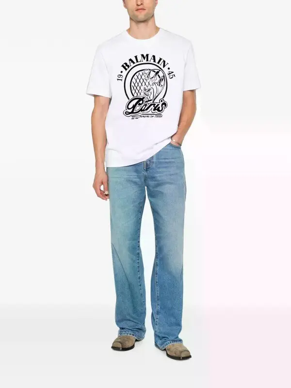 Balmain Logo-print Cotton T-shirt
