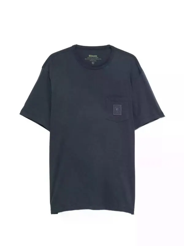 BLAUER. Logo-patch T-shirt