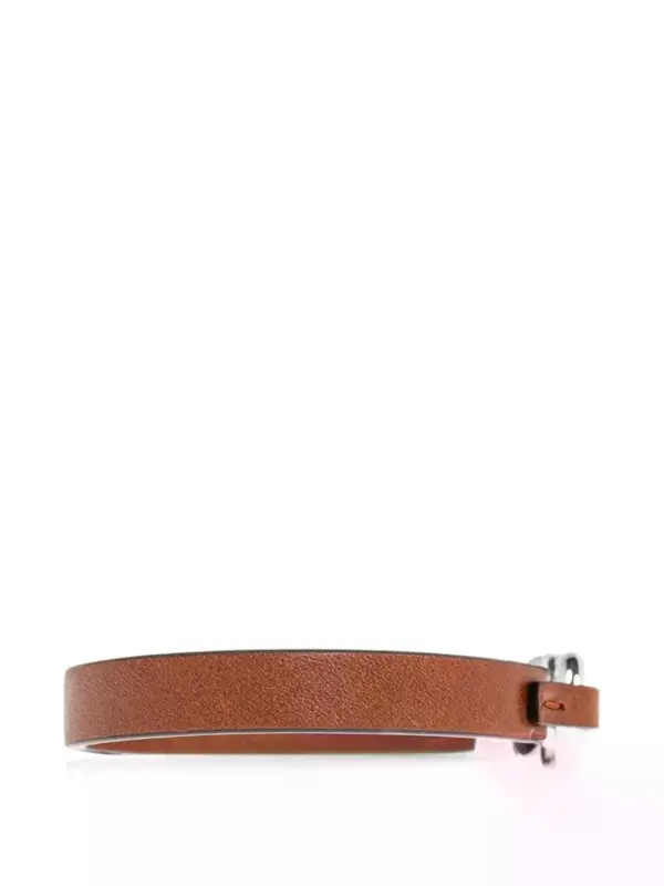 FERRAGAMO Gancini Calf Leather Bracelet