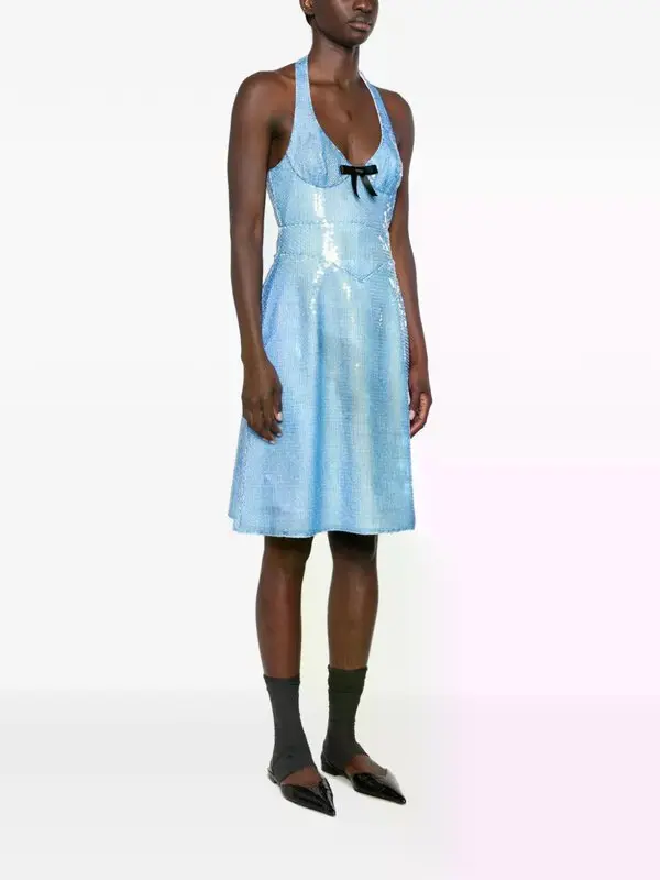 SHUSHU/TONG Sequin-embellishment Midi Dress