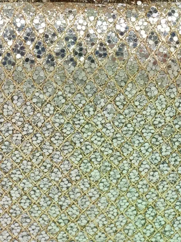 JIMMY CHOO Twill Tube Glitter Clutch Bag
