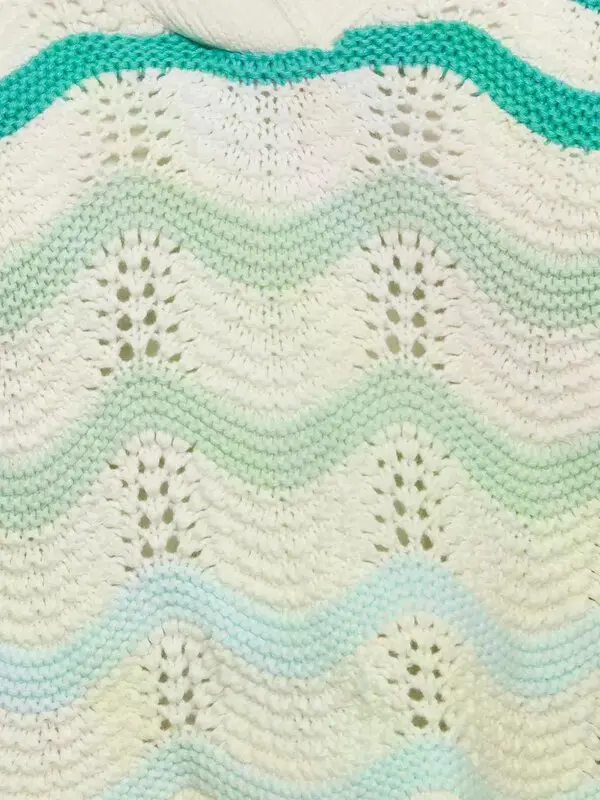 Casablanca Crochet Short-sleeve Top