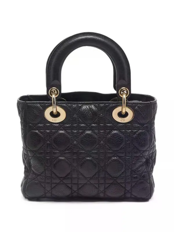 Dior 2017 Small Lady Tote Bag - Black