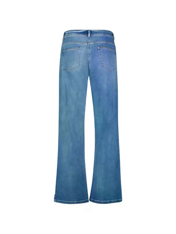 BETTY BARCLAY Crystal-embellished Faded Effect Jeans