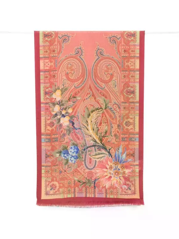 Etro Paisley Floral-print Scarf