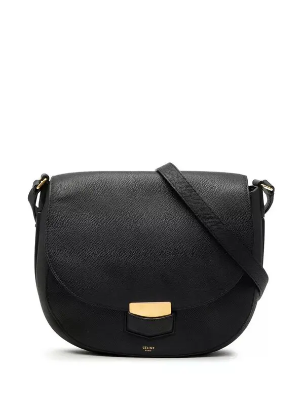Celine 2015 Medium Grained Calfskin Trotteur Crossbody Bag
