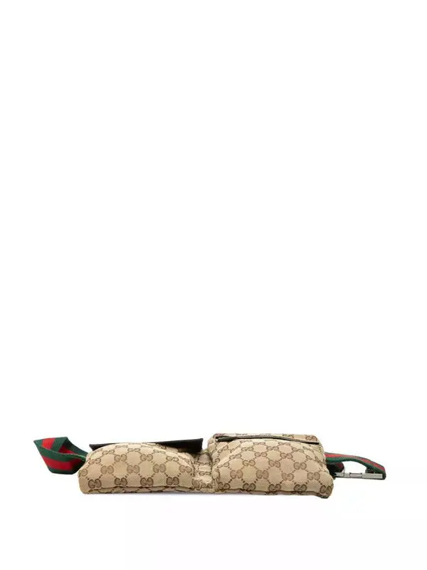 Gucci 2000-2015 Gg Canvas Web Double Pocket Belt Bag