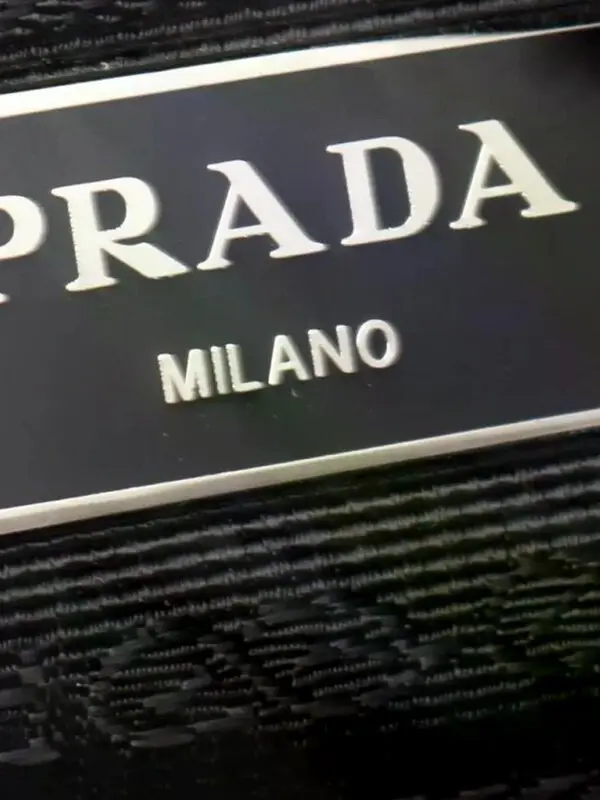 Prada Tessuto Zip Double Buckle Messenger Bag - Black