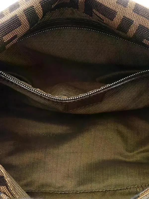 Fendi 2000-2010 Zucca Canvas Mamma Forever Shoulder Bag