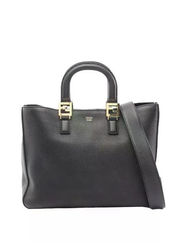 Fendi 2010-2026 Ff Leather Satchel