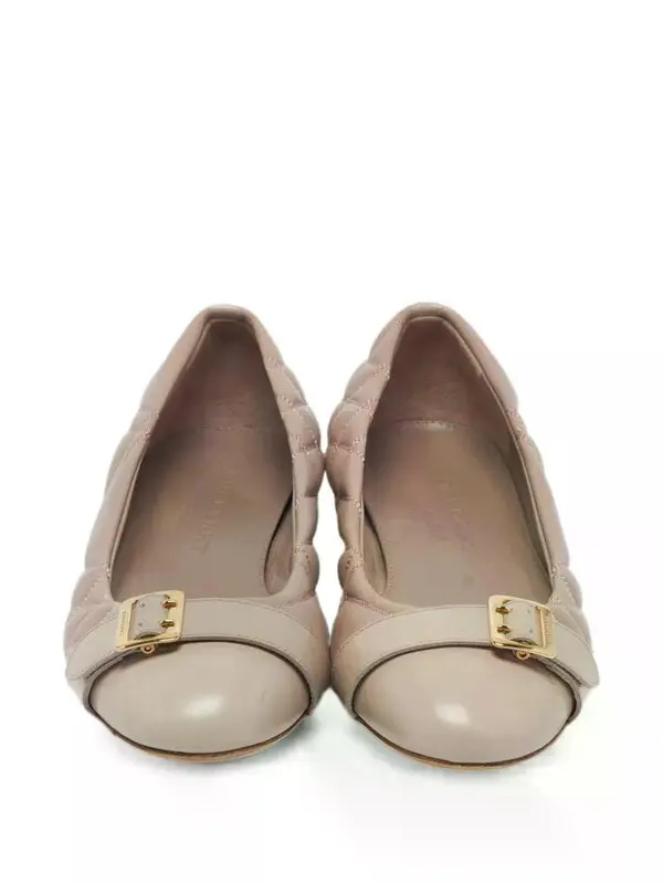 Burberry Quilted Buckle Ballet Flats