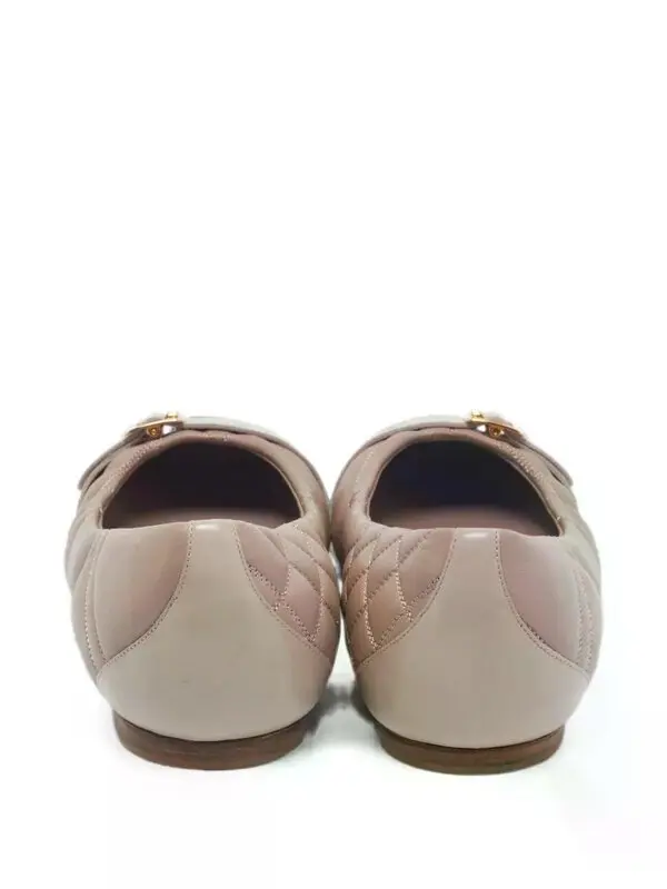 Burberry Quilted Buckle Ballet Flats